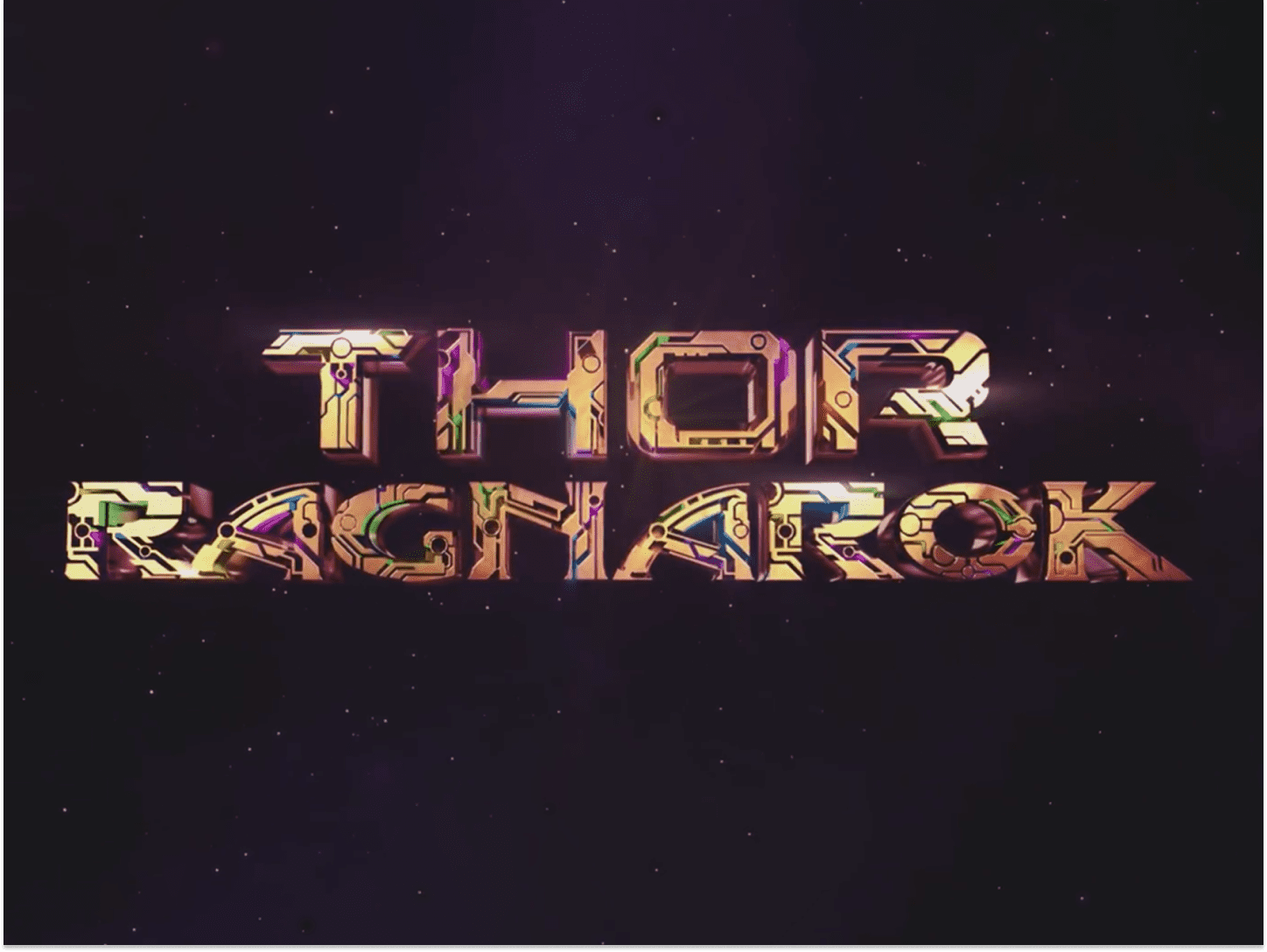 Thor: Ragnarok Title Design | PERCEPTION